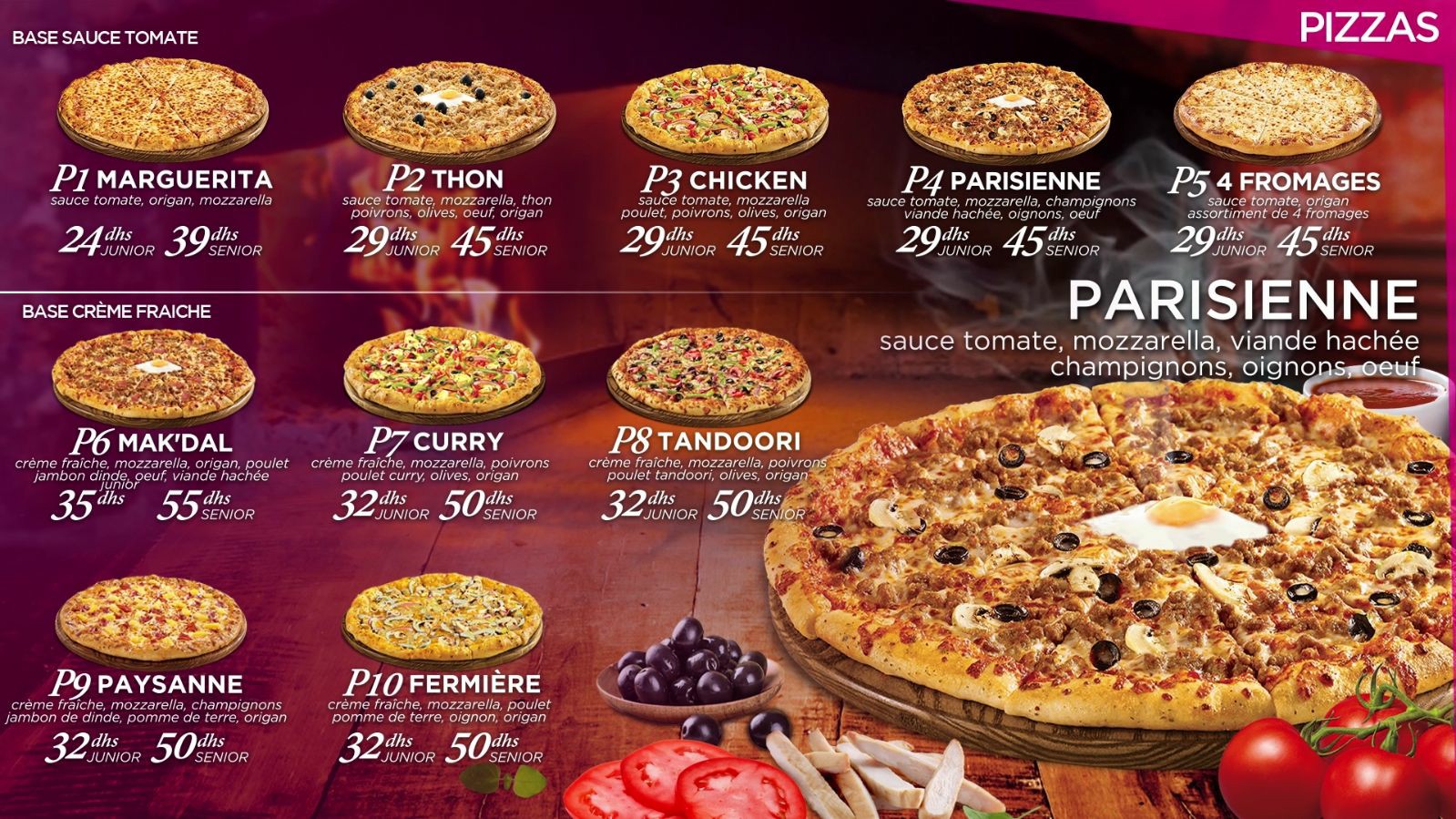 Nos Menus – MakDal Oujda